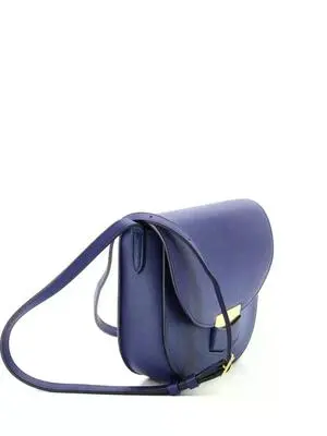 Celine Trotteur Grainy Leather Small Crossbody Bag - Blue