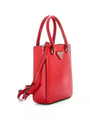 Prada Brushed Leather Convertible Tote