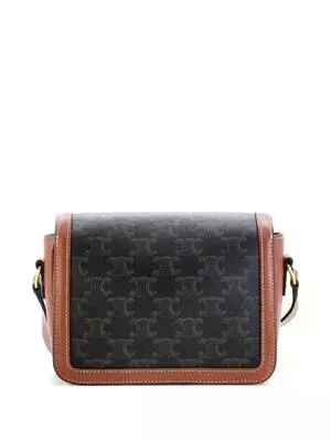 Celine Triomphe Coated Canvas Shoulder Bag
