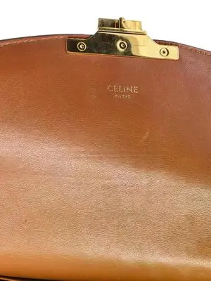 Celine Triomphe Coated Canvas Shoulder Bag