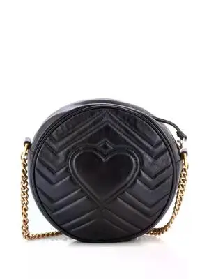 Gucci Matelassé Leather Mini Shoulder Bag - Black