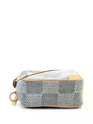 LOUIS VUITTON Damier 3d Denim Chess Messenger Bag