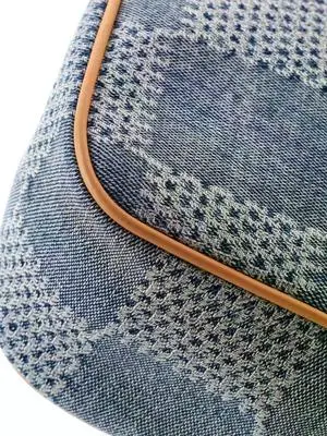 LOUIS VUITTON Damier 3d Denim Chess Messenger Bag