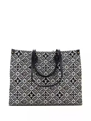 LOUIS VUITTON Monogram Jacquard Gm Tote Bag - Black