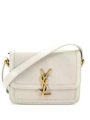 Saint Laurent Solferino Bag Leather Small Crossbody Bag - Neutrals