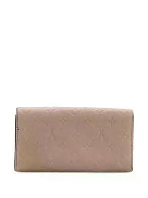 LOUIS VUITTON Sarah Wallet Nm Monogram Empreinte Leather Small Wallets - Neutrals