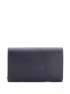 Saint Laurent Uptown Chain Wallet Leather Crossbody Bag - Black