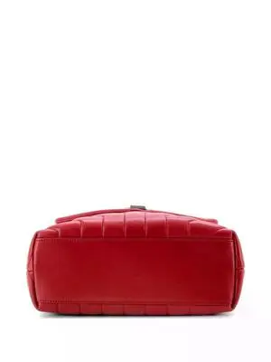 Saint Laurent Loulou Matelassé Chevron Leather Small Shoulder Bag - Red