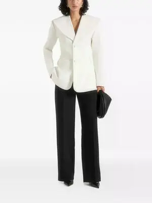 Manière De Voir Emy Shawl Hourglass Blazer - White
