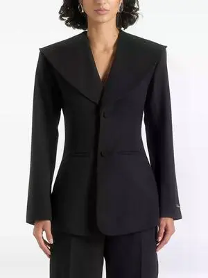 Manière De Voir Emy In Shawl Hourglass Blazer - Black