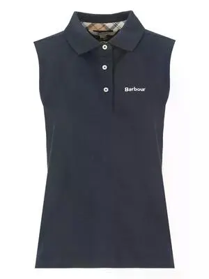 Barbour Three-button Sleeveless Polo Shirt - Blue