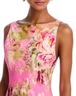 Hemant & Nandita Floral Bias Maxi Dress