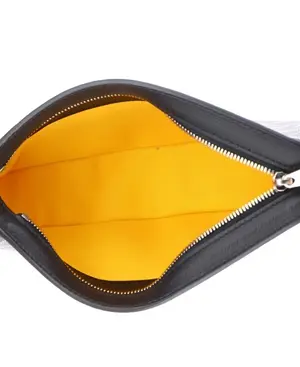 Goyard Hirondelle Shoulder Bag Coated Canvas And Leather - Black