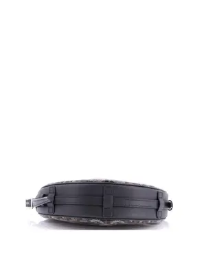 Goyard Hirondelle Shoulder Bag Coated Canvas And Leather - Black