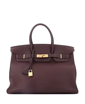 Hermès Birkin 35 Handbag Brown Togo With Gold Hardware - Chocolat