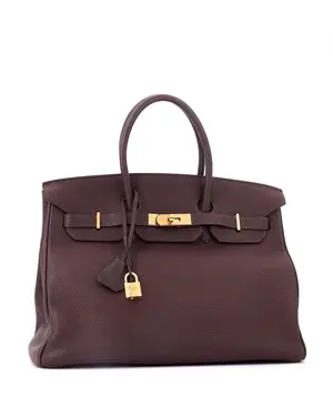 Hermès Birkin 35 Handbag Brown Togo With Gold Hardware - Chocolat