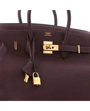 Hermès Birkin 35 Handbag Brown Togo With Gold Hardware - Chocolat