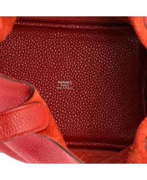 Hermès Pm Picotin Lock Bag Clemence - Red