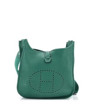 Hermès Pm Evelyne Bag Gen Iii Clemence - Green
