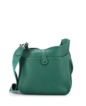 Hermès Pm Evelyne Bag Gen Iii Clemence - Green