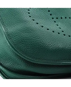 Hermès Pm Evelyne Bag Gen Iii Clemence - Green