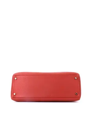Hermès Kelly 35 Handbag Brown Clemence With Gold Hardware