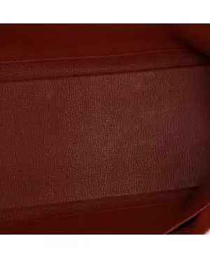 Hermès Kelly 35 Handbag Brown Clemence With Gold Hardware