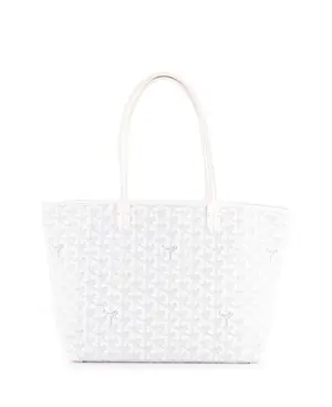 Goyard Pm Artois Tote Coated Canvas - White