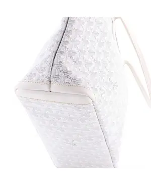 Goyard Pm Artois Tote Coated Canvas - White