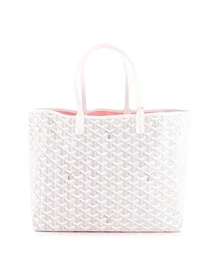 Goyard Pm Saint Louis Tote Claire Voie Coated Canvas - Pink
