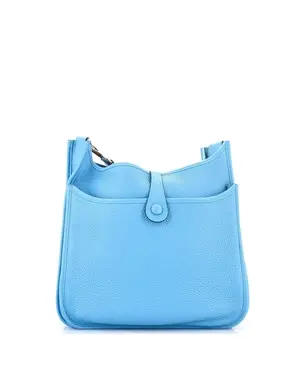 Hermès Pm Evelyne Bag Gen Iii Clemence - Blue
