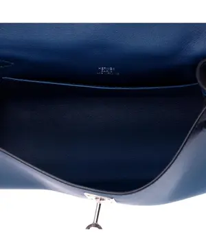 Hermès Kelly Pochette Swift - Blue