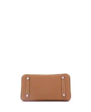 Hermès Birkin 25 Handbag Brown Togo With Palladium Hardware - Gold