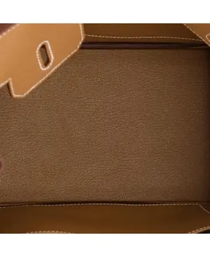 Hermès Birkin 25 Handbag Brown Togo With Palladium Hardware - Gold