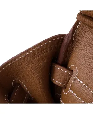 Hermès Birkin 25 Handbag Brown Togo With Palladium Hardware - Gold