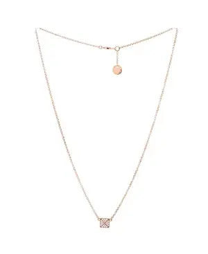 Hermès Small Clou D'h Pendant Necklace 18k Rose Gold With Diamonds, 15.75