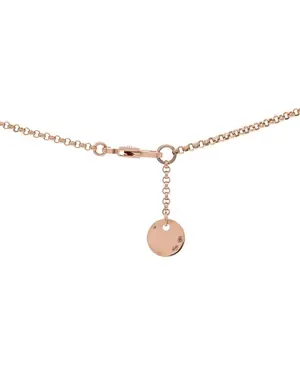 Hermès Small Clou D'h Pendant Necklace 18k Rose Gold With Diamonds, 15.75