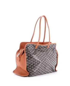 Goyard Pm Hardy Pet Carrier Coated Canvas - Brown