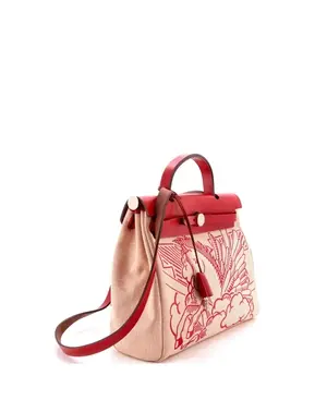 Hermès 31 Herbag Zip Pegase Pop Toile And Leather