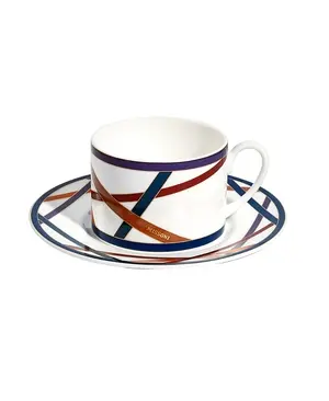 Missoni Nastri Tea Cup & Saucer, Set Of 6 - Multicolor