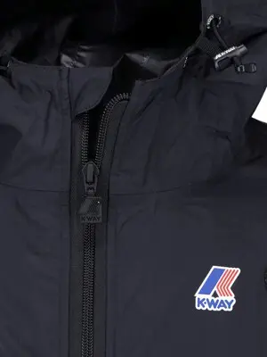 Play Comme Des Garcon X K-way Hooded Jacket - Black