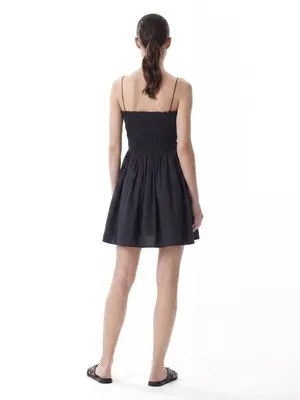 Matteau Ruffled Mini Dress - Black