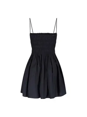 Matteau Ruffled Mini Dress - Black