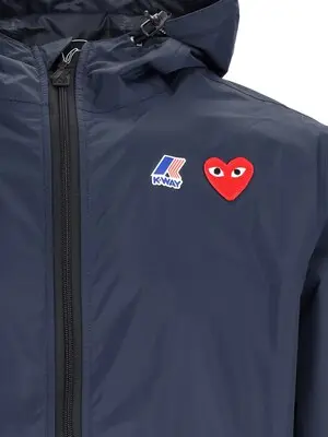 Play Comme Des Garcon X K-way Waterproof Jacket "claude - Blue