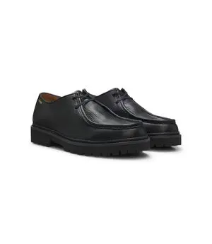 Hugo Derby Shoes In Tumbled Leather With Lugged Outsole