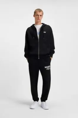 Hugo Logo-print Cotton Terry Hoodie