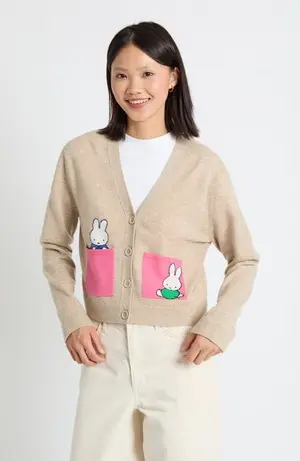 Chinti & Parker Wool-cashmere Miffy Pocket Cardigan - Soft Oat
