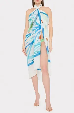 MILLY Under The Ocean Cover-up Sarong