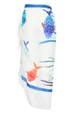 MILLY Under The Ocean Cover-up Sarong