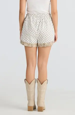 TALISMAN THE LABEL Tie Waist Peasant Shorts